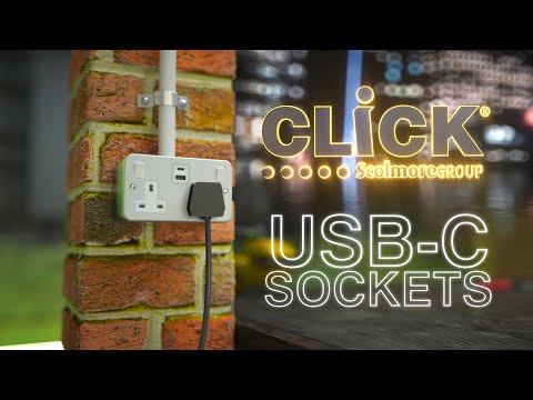 USB C Sockets from Click - Scolmore