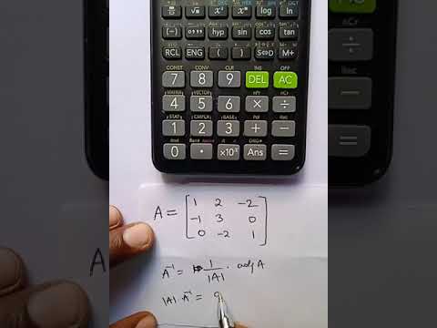 Cofactor Matrix of a Matrix by using calculator