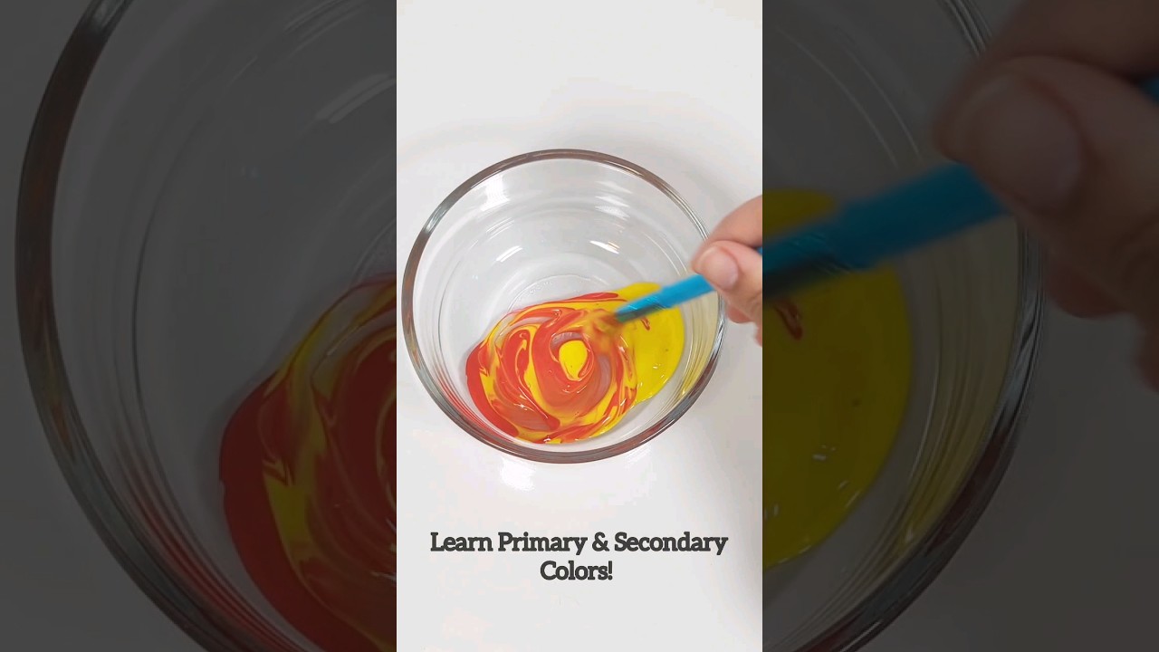 Mixing Colors Painting Activity | Learn Primary & Secondary Colors