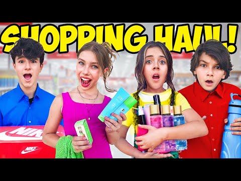 CRAZY BACK TO SCHOOL SHOPPING HAUL CHALLENGE!**2023-2024 Fashion and Skincare**|Rock Squad