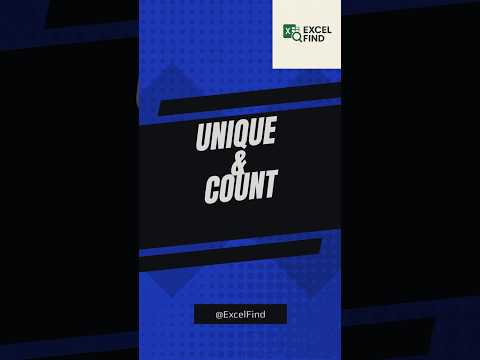Extract Unique Values in Excel #excel #dataanlysis #commaseparated