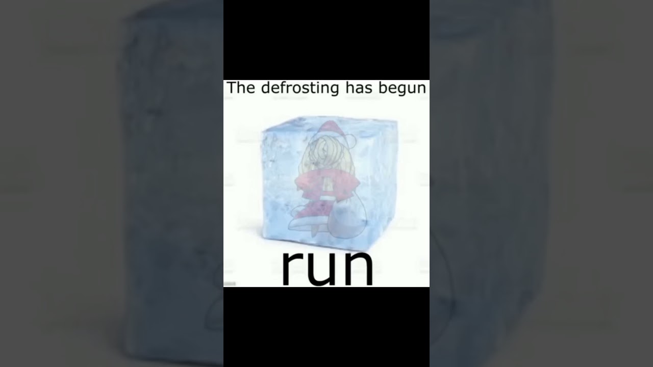 The defrosting has begun #padoru #christmas #defrost #shorts #memes