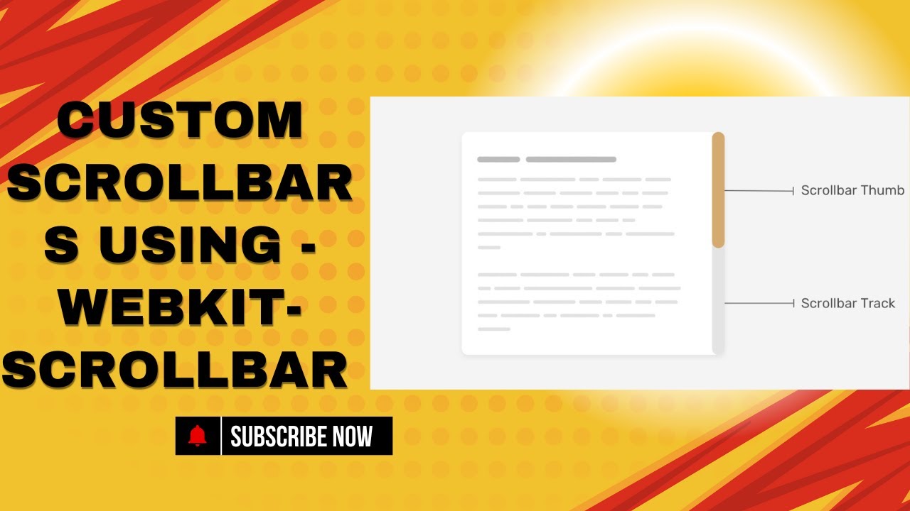 Custom Scrollbars using -webkit-scrollbar | CSS Tutorial for Beginners