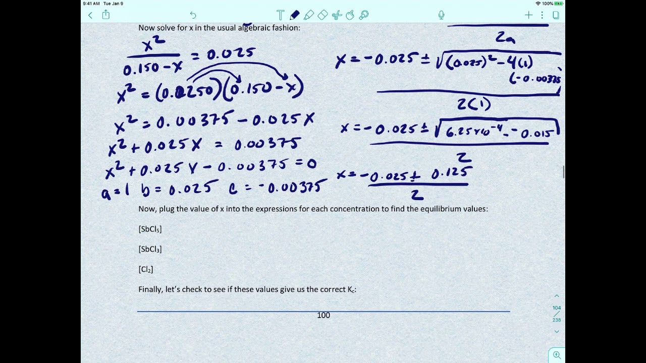 Equilibrium #4 - Solving Equilibrium Problems