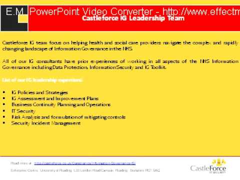 NHS Information Governance Toolkit V8.avi