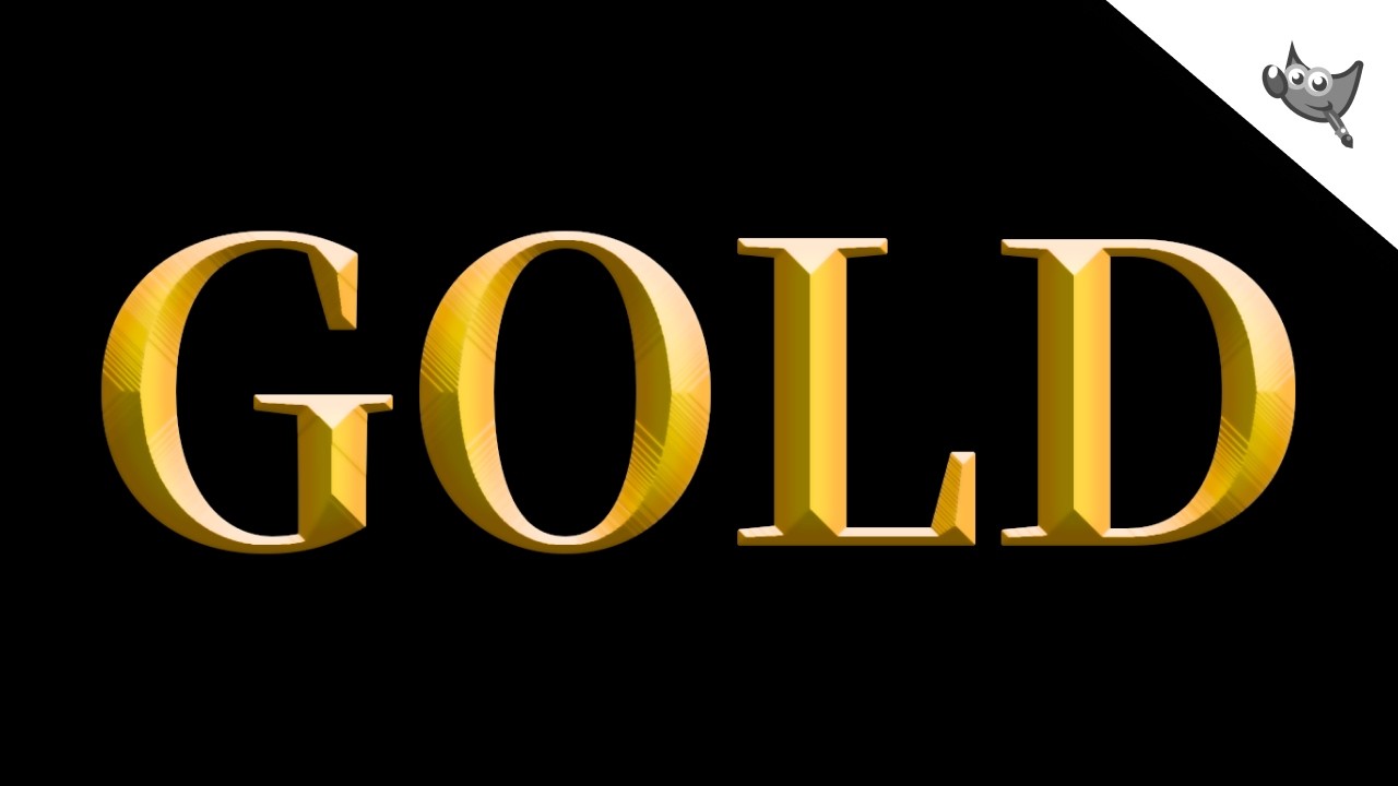 How to Create Gold Text Effect in GIMP 3 | Chiseled Text Effect 