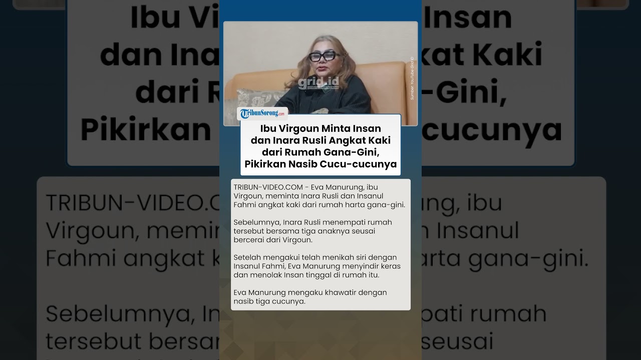 Eva Manurung Sentil Inara Rusli dan Insan, Didesak Angkat Kaki dari ...