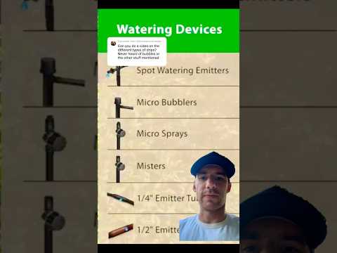 Types of drip watering devices from Rain Bird