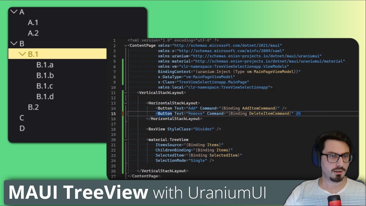 MAUI TreeView Implementation with UraniumUI