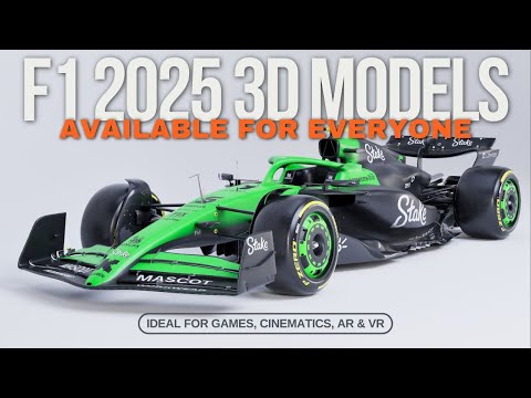 F1 2025 3D Models – Game Ready, Ultra Detailed & Now Available for Everyone!
