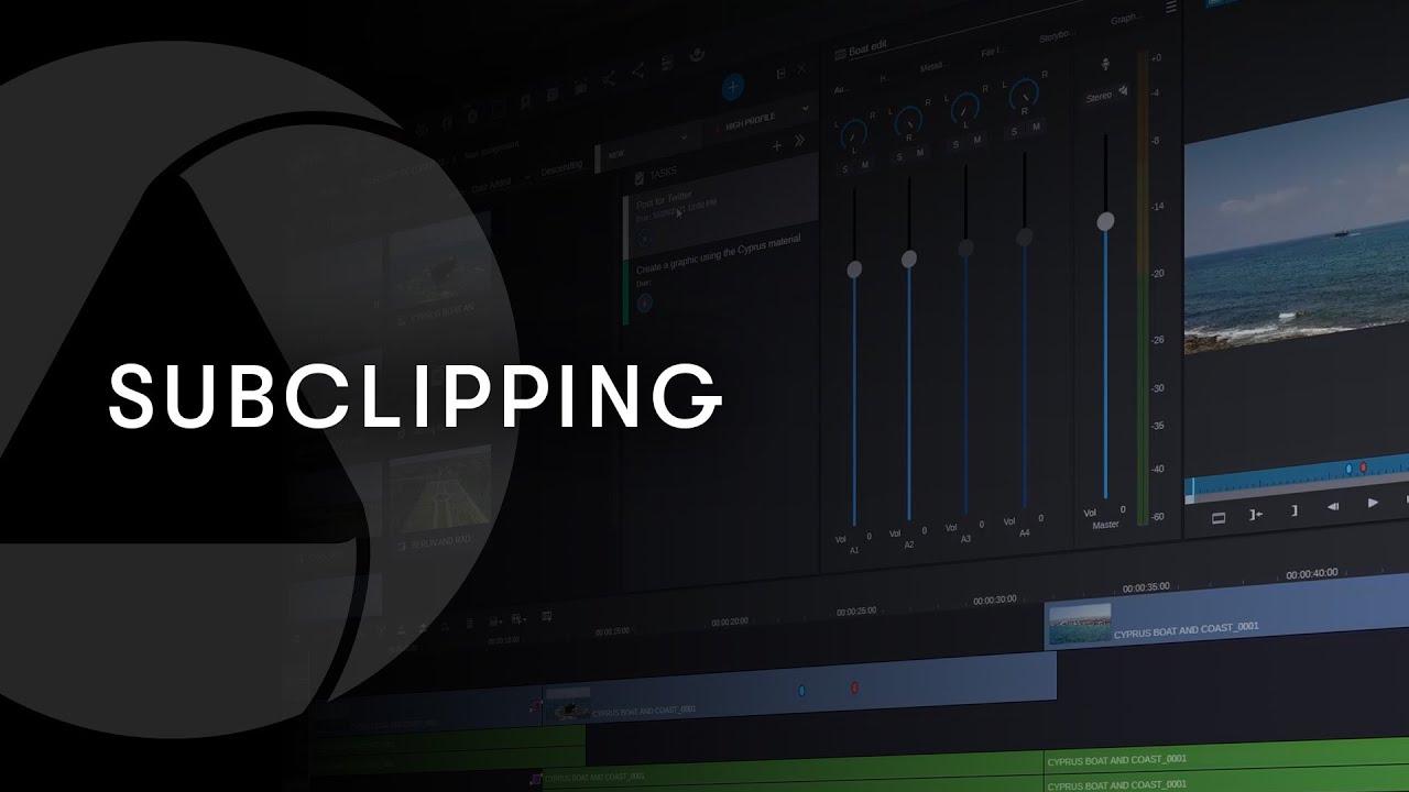 MediaCentral Quick Tips — Subclipping