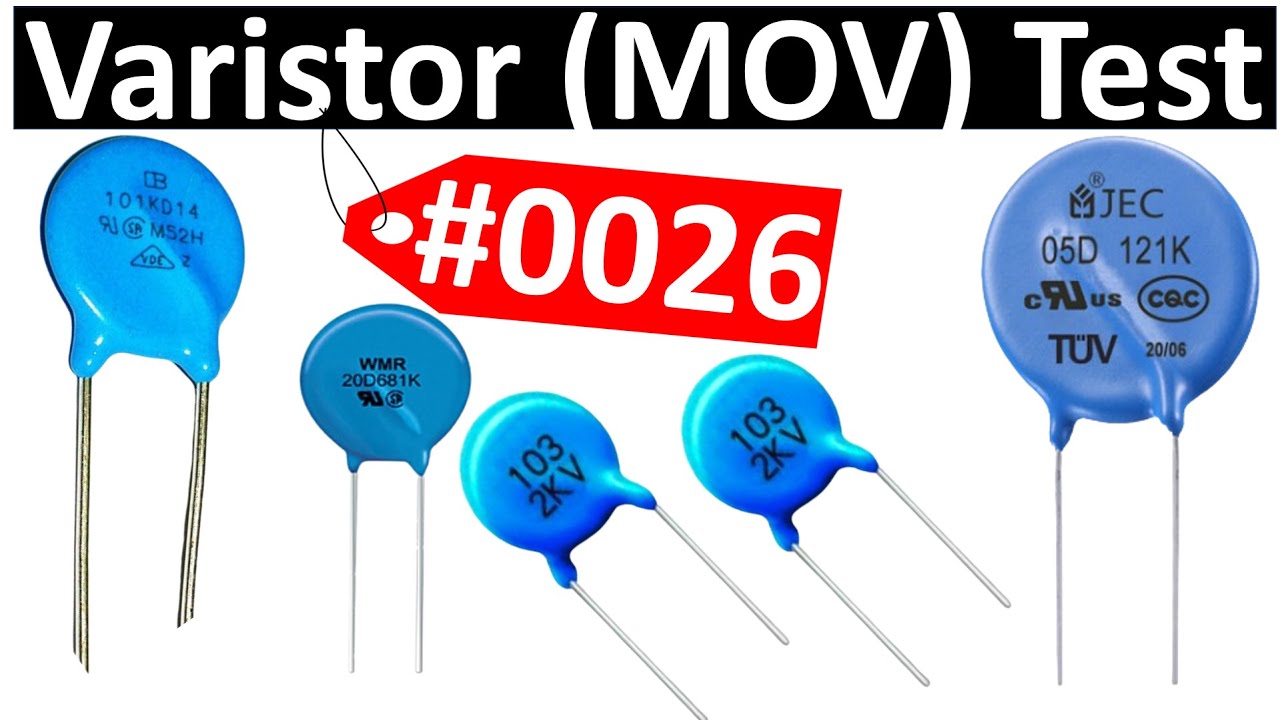#0026 Electronic Components Testing: How to Test a Varistor (MOV) with a Multimeter | MOV testing