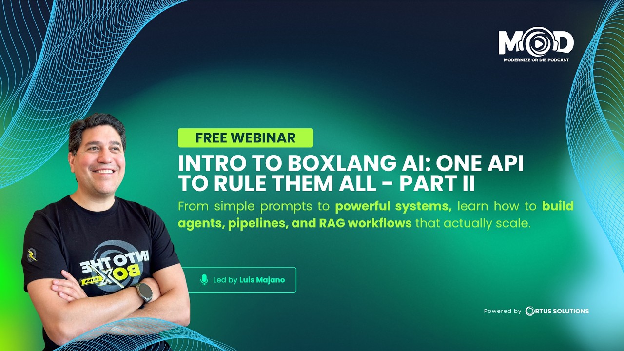 🥷 Intro to BoxLang AI One API to Rule Them All - Part II