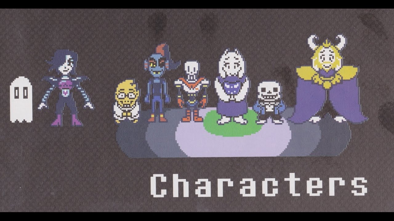 The Undertale Art Book: Main Characters!