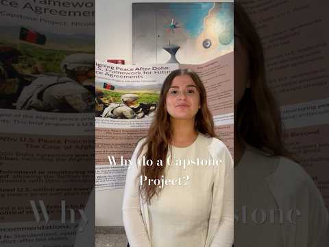 Why do a Capstone Project?
