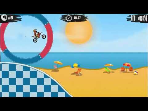 Moto X3M Pool Party (Poki) Level 9 Speedrun in 27.140s