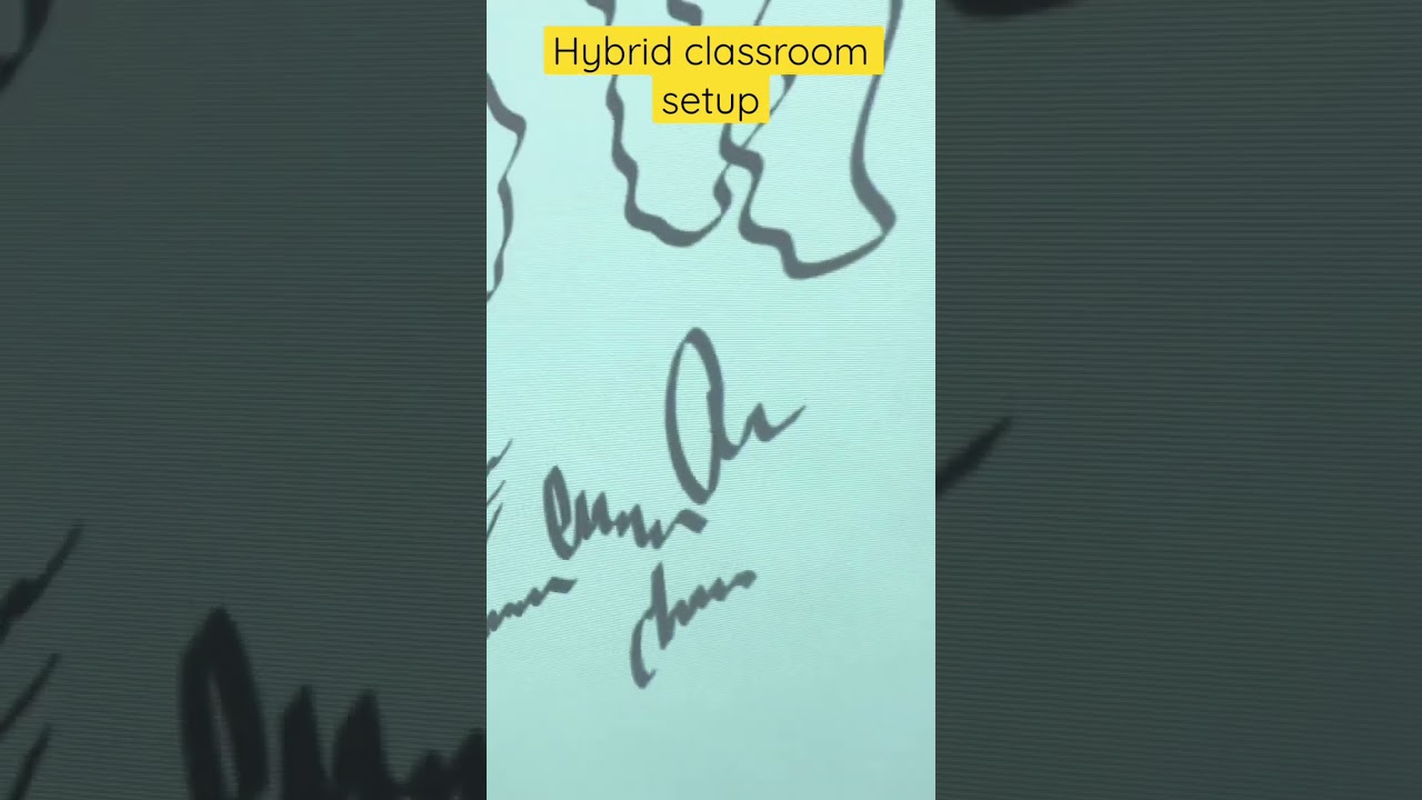 Smart classroom setup with online offline teaching #shorts