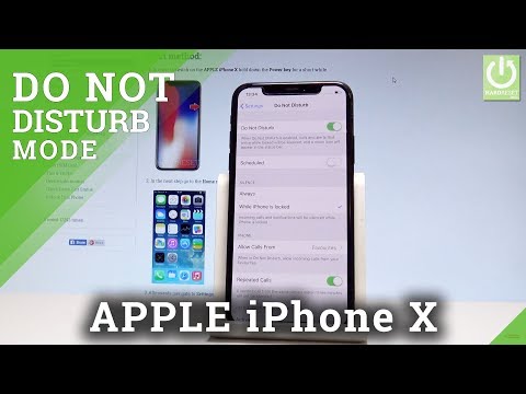 APPLE iPhone X DO NOT DISTURB MODE / DND Settings