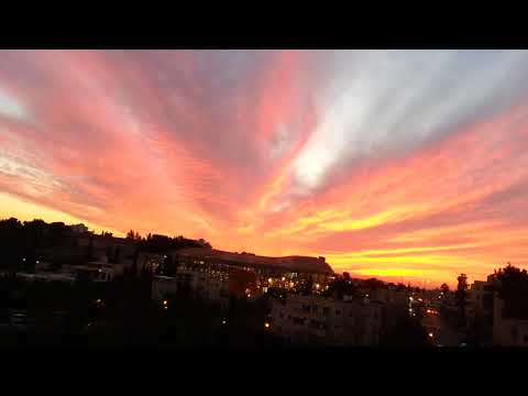 Today’s Sunset in Jerusalem
