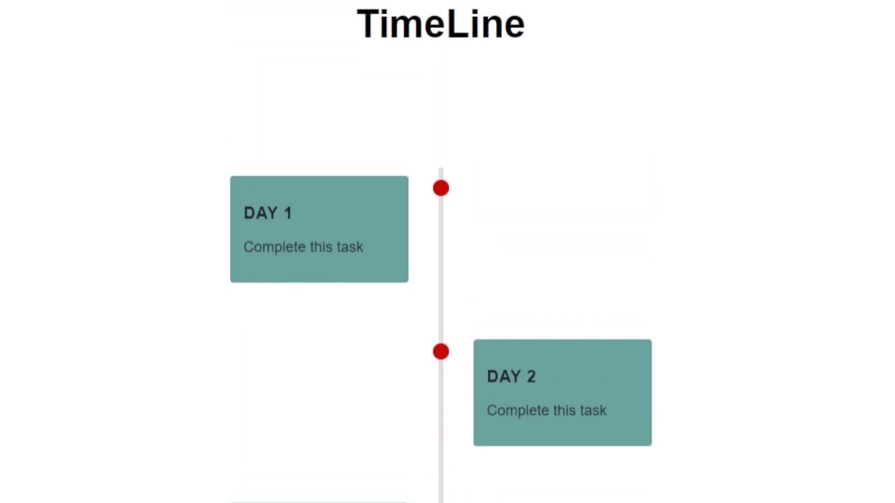 Vertical Timeline Design | Pure HTML and CSS | How to create a timeline