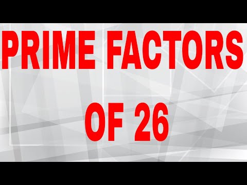 Prime factors of 26