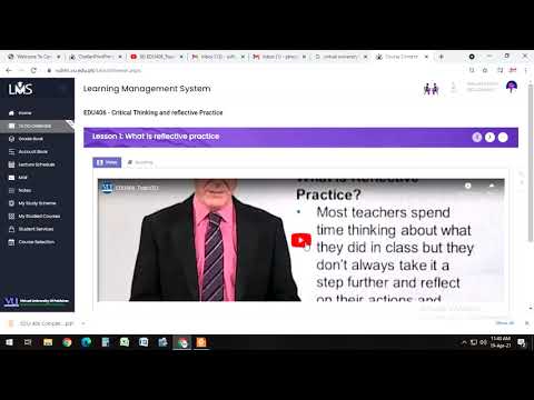 How to view lecture Schedule & study from LMS Account