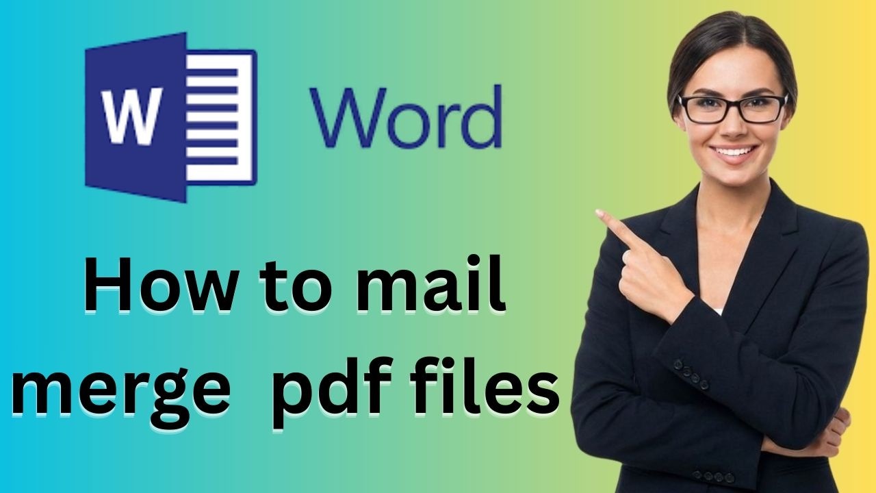 How to mail merge to individual pdf files using microsoft word (Latest Update)