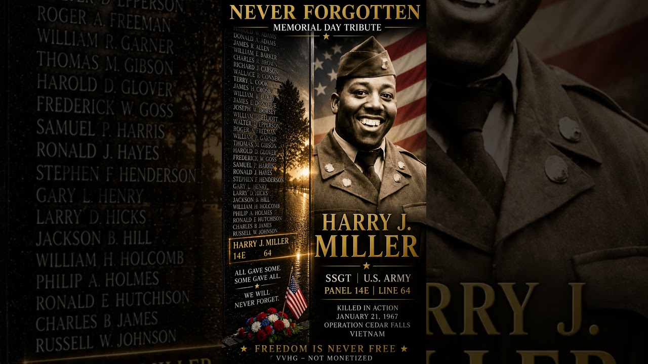 SSGT HARRY J. MILLER: Operation Cedar Falls Took His Life #NeverForgotten #VietnamVeteran #Edison64