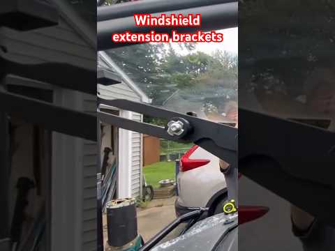Windshield extension brackets