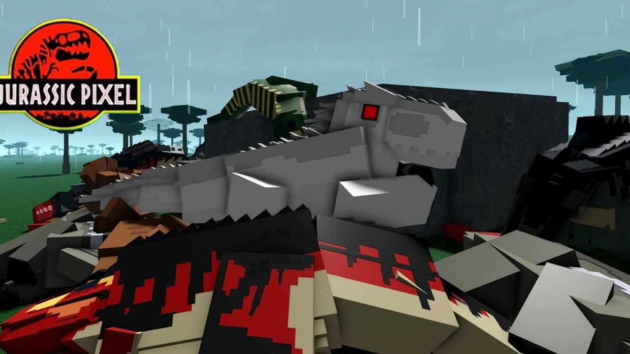 SOLO DE INDOMINUS REX | Jurassic pixel (Roblox)