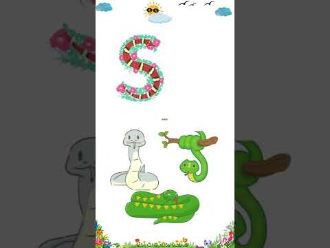 S letter words, Sun Snake Shoes ,Alphabet, Phonics, ABCD #alphabet #phonics #alphabetlore #shorts