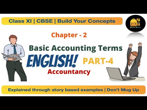 Class11 Chapter: 2 Basic Accounting Terms (English) | Part 4 | CBSE