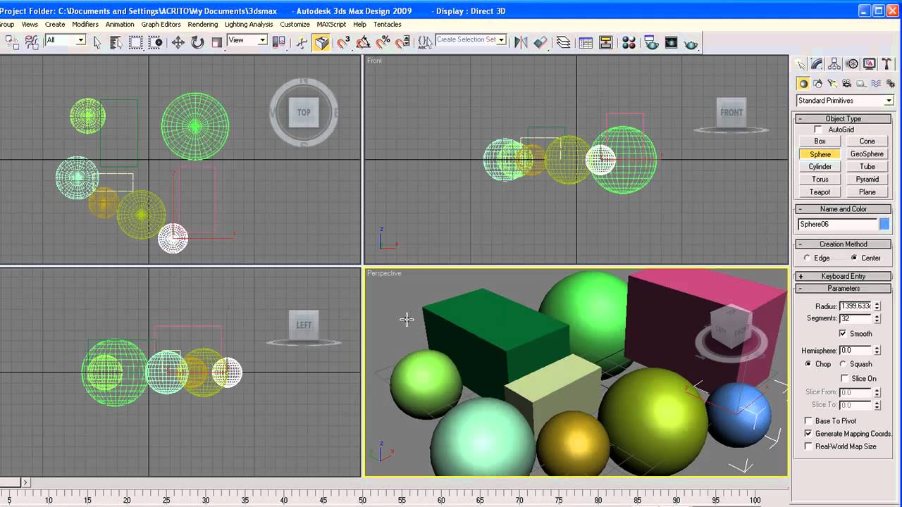 3Ds Max Tutorial 4 Creating Objects