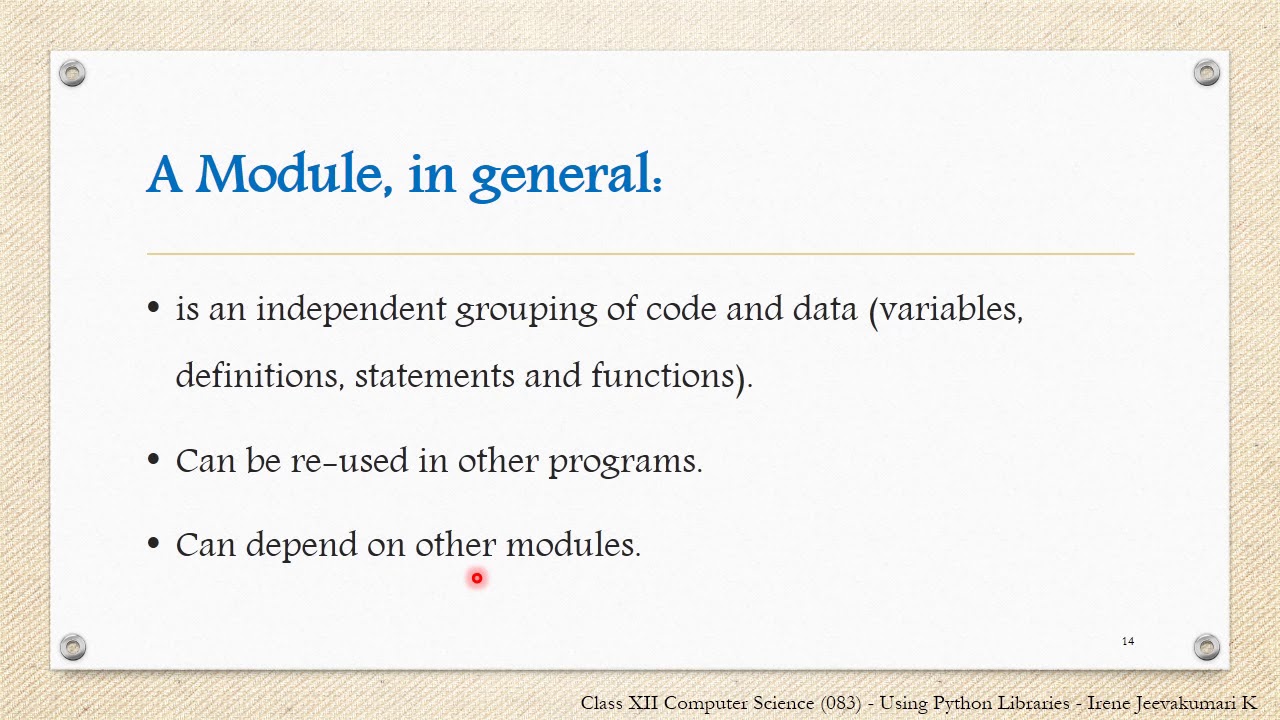 Using Python Libraries | Video Part - 2 (Class XII)