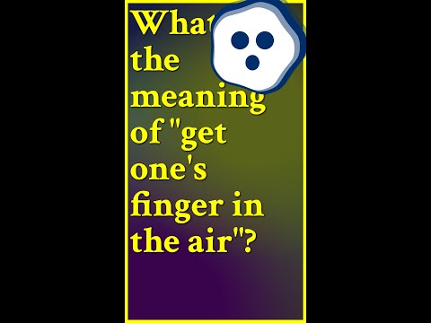 You "get your finger in the air" means to "go with the crowd", "... #shorts