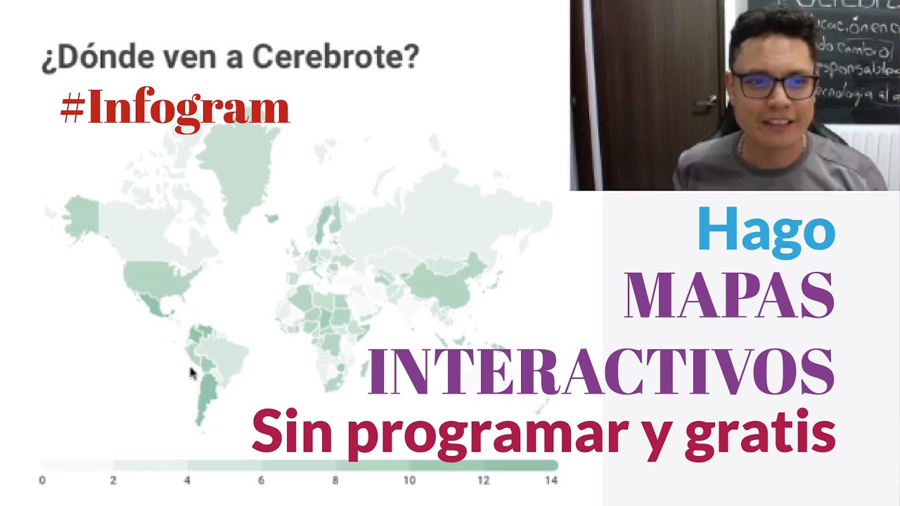 Como hacer mapas interactivos gratis y sin programación para explicar en clases | #Infogram