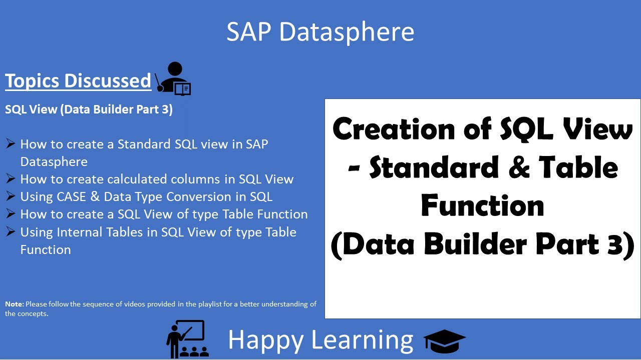05 SAP Datasphere   SQL View