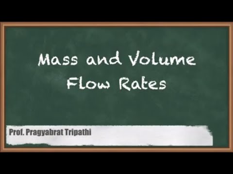 Mass and Volume Flow Rates in Thermodynamics (Open System) - GATE ...