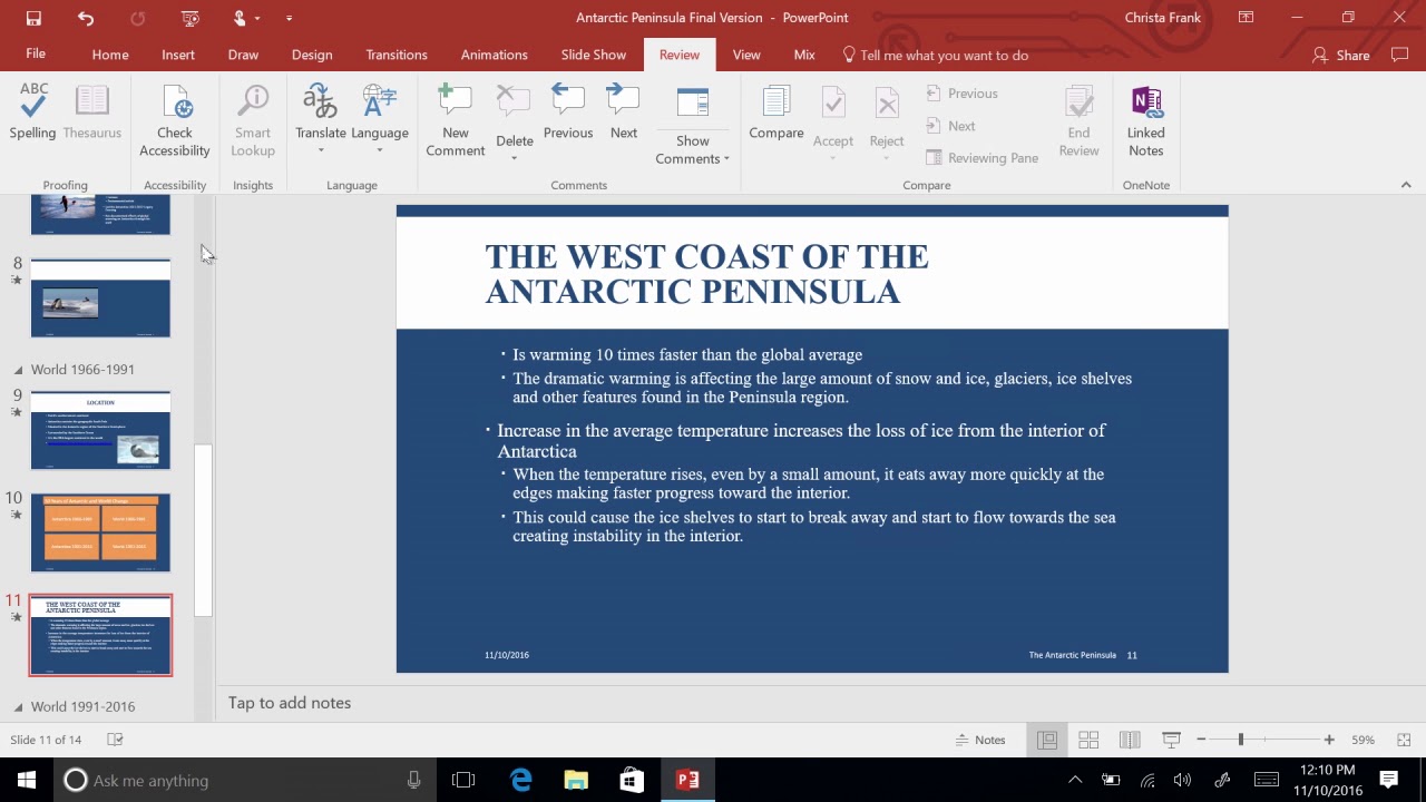 Microsoft PowerPoint 2016 - Module 18: Finalizing your Presentation