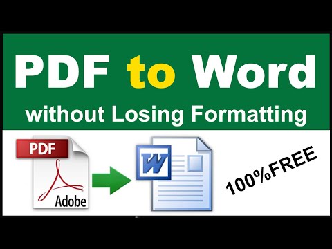 How to Convert PDF to Word - Pdf to Word without Losing Formatting