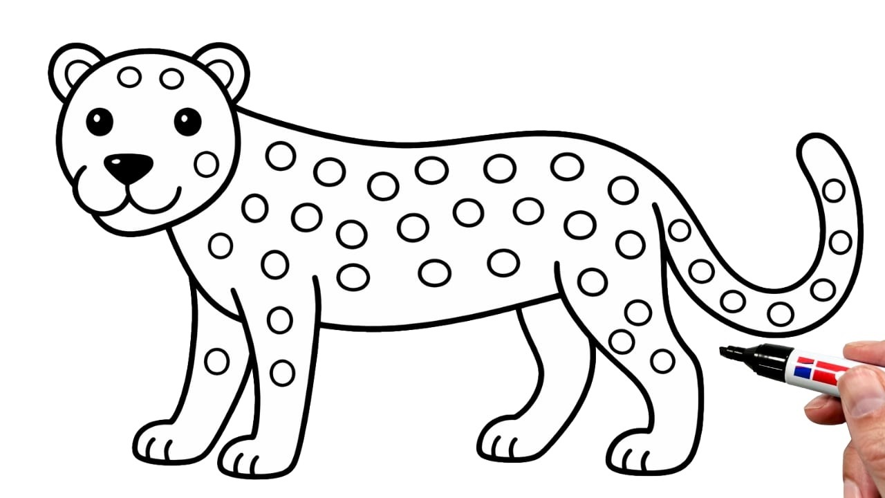 How to Draw a Jaguar (EASY)