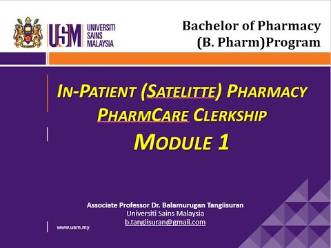 Module 1: Medication distribution system