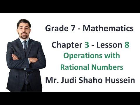 Operations with Rational Numbers - Lesson 8 - Chapter 3 - Page 126 - Grade 7