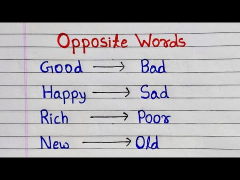 Opposite Words | vilom shabd english mein | विलोम शब्द इंग्लिश में | Antimony words | ulta shabd