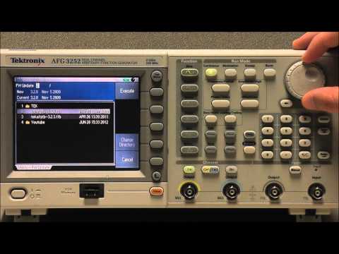 How to Update the AFG3000 Firmware