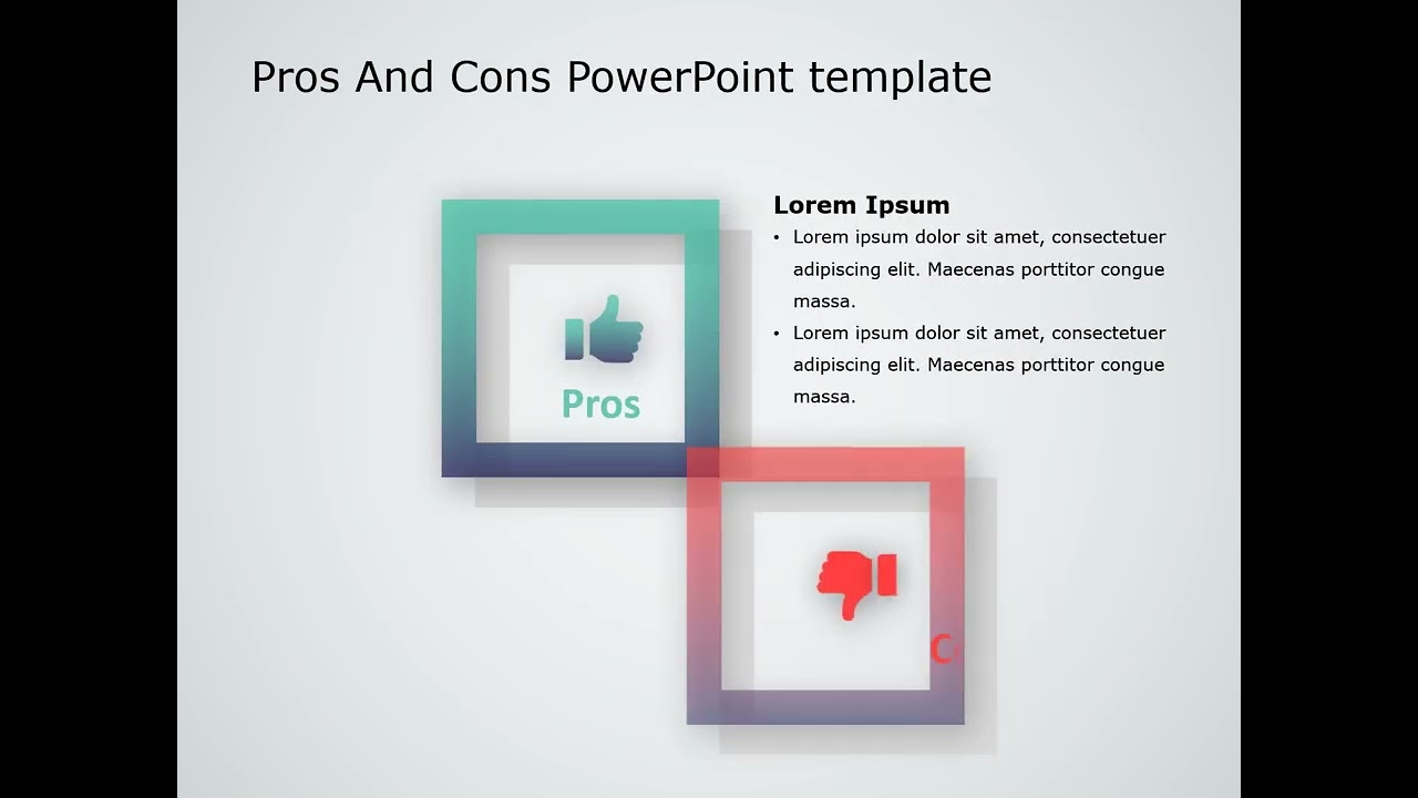 Animated Pros And Cons 7 PowerPoint Template | SlideUpLift