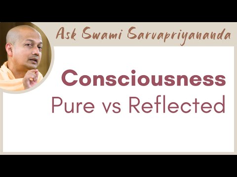 The difference between sentient beings and inert objects | Consciousness Pure vs Reflected