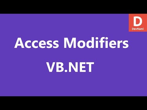 Learn VB Net Access Modifiers - Mind Luster