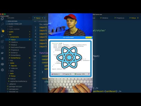 Learn React js Touch Typing App I CREATED IT - Mind Luster