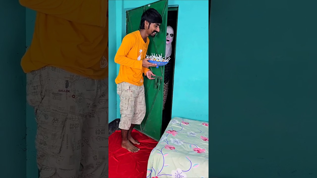 Ghost Prank Gone Wrong! Little Brother Screams and Runs 👻😂🏃‍♂️